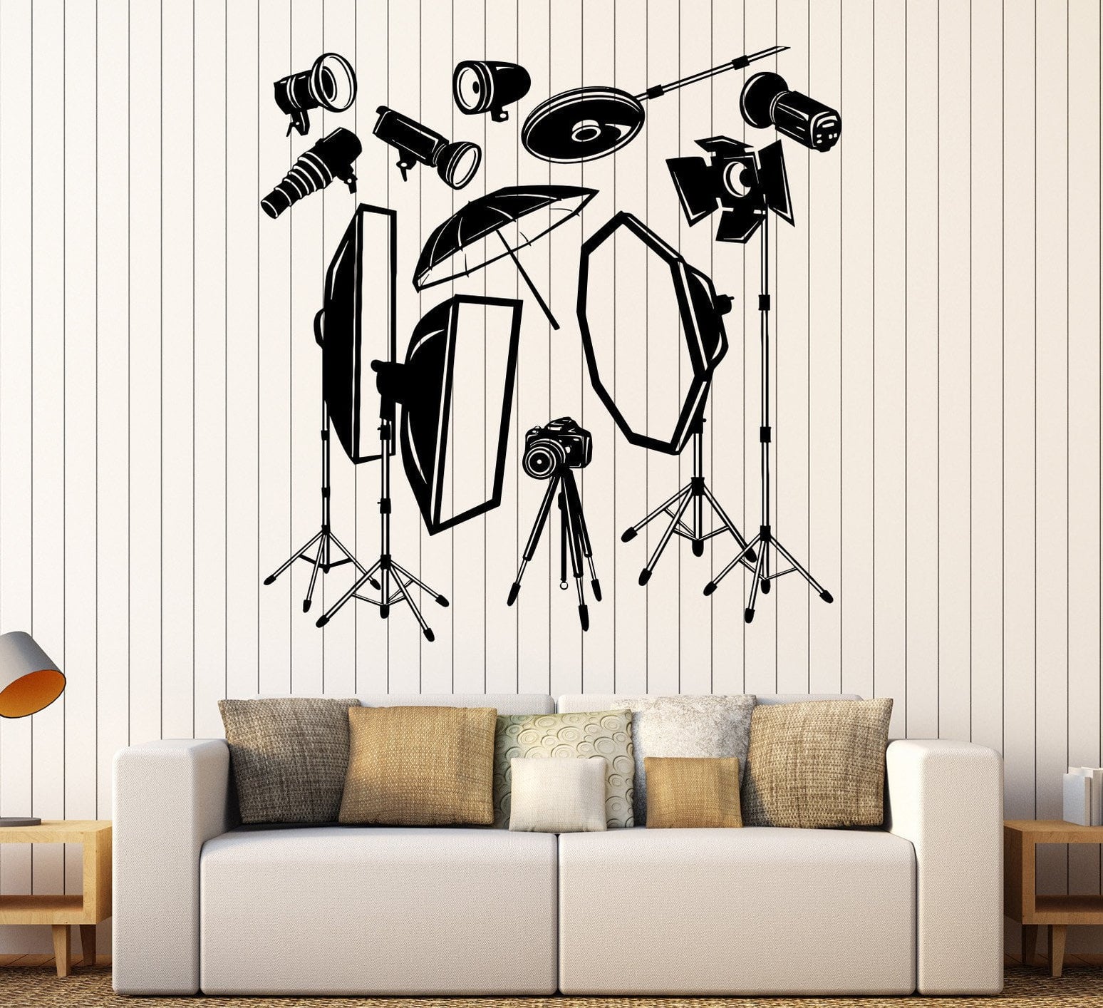 Vinyl Wall Decal Photo Studio Equipment Photographer Stickers Mural Un ...