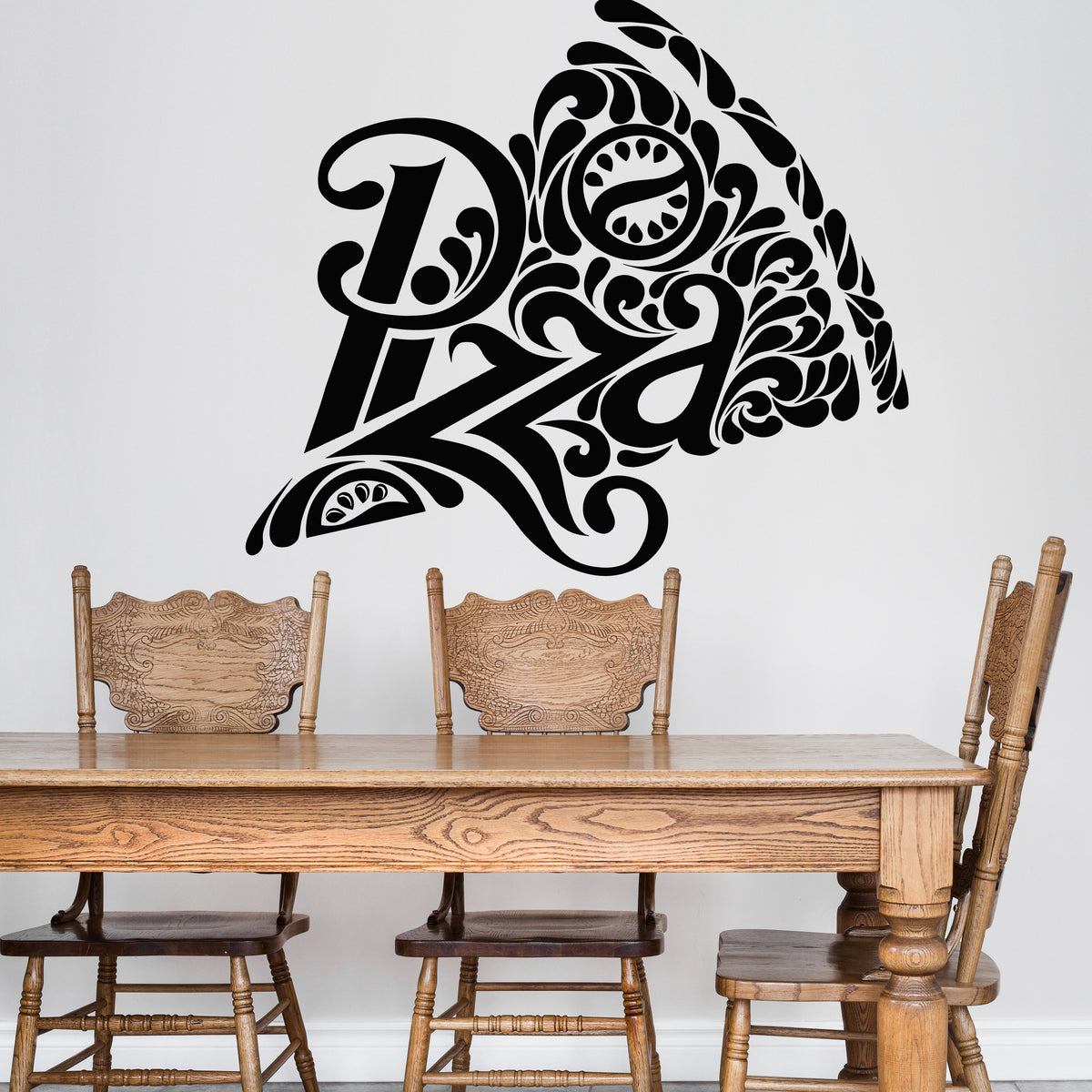 Vinyl Wall Decal Pizza Pizzeria Logo Signboard Fast Food Restaurant St ...
