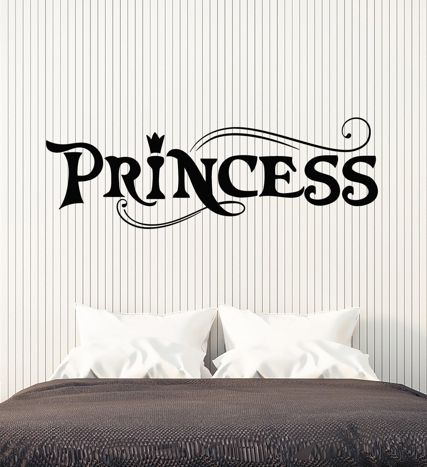 Vinyl Wall Decal Little Princess Word Logo Girl's Room Quote Stickers ...