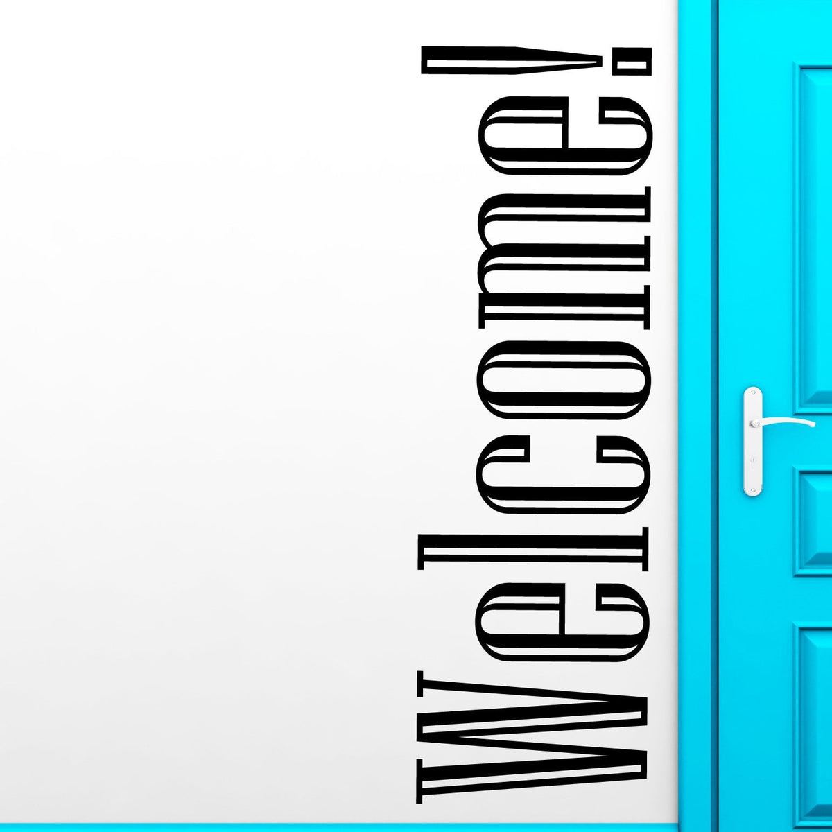 Vinyl Wall Decal Welcome Quote Word Home Interior Restaurant Stickers ...