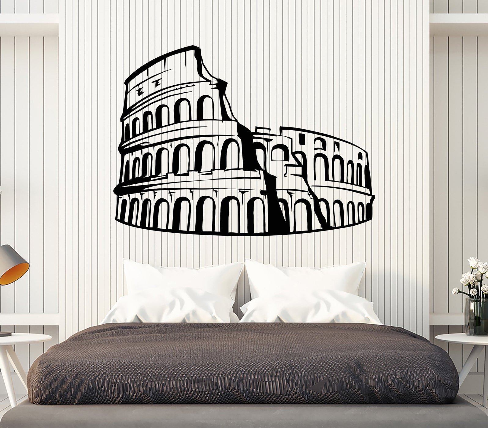 Vinyl Wall Decal Coliseum Ancient Rome Italy Travel Amphitheatre Stick ...