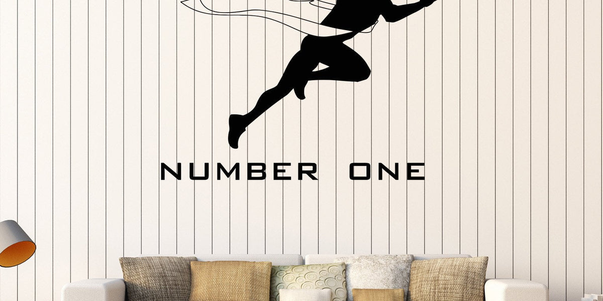 Vinyl Wall Decal Running Motivation Quote Runner Run Stickers Unique G ...