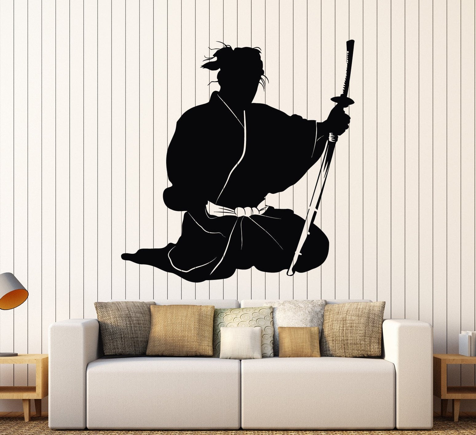 Vinyl Wall Decal Samurai Japanese Warrior Asian Art Stickers Unique Gi ...