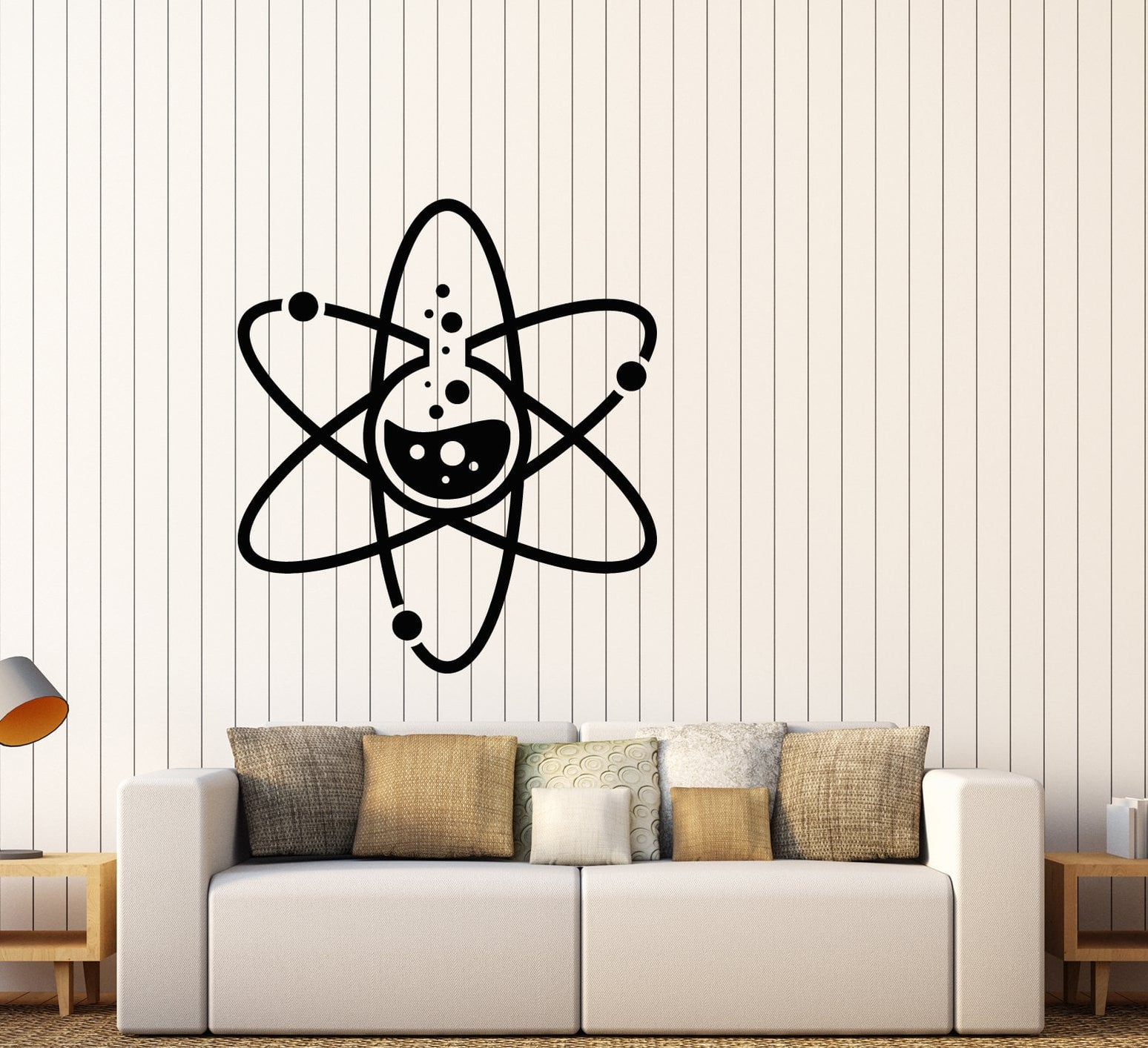 Vinyl Wall Decal Lab Atom Chemistry Science Laboratory School Stickers ...