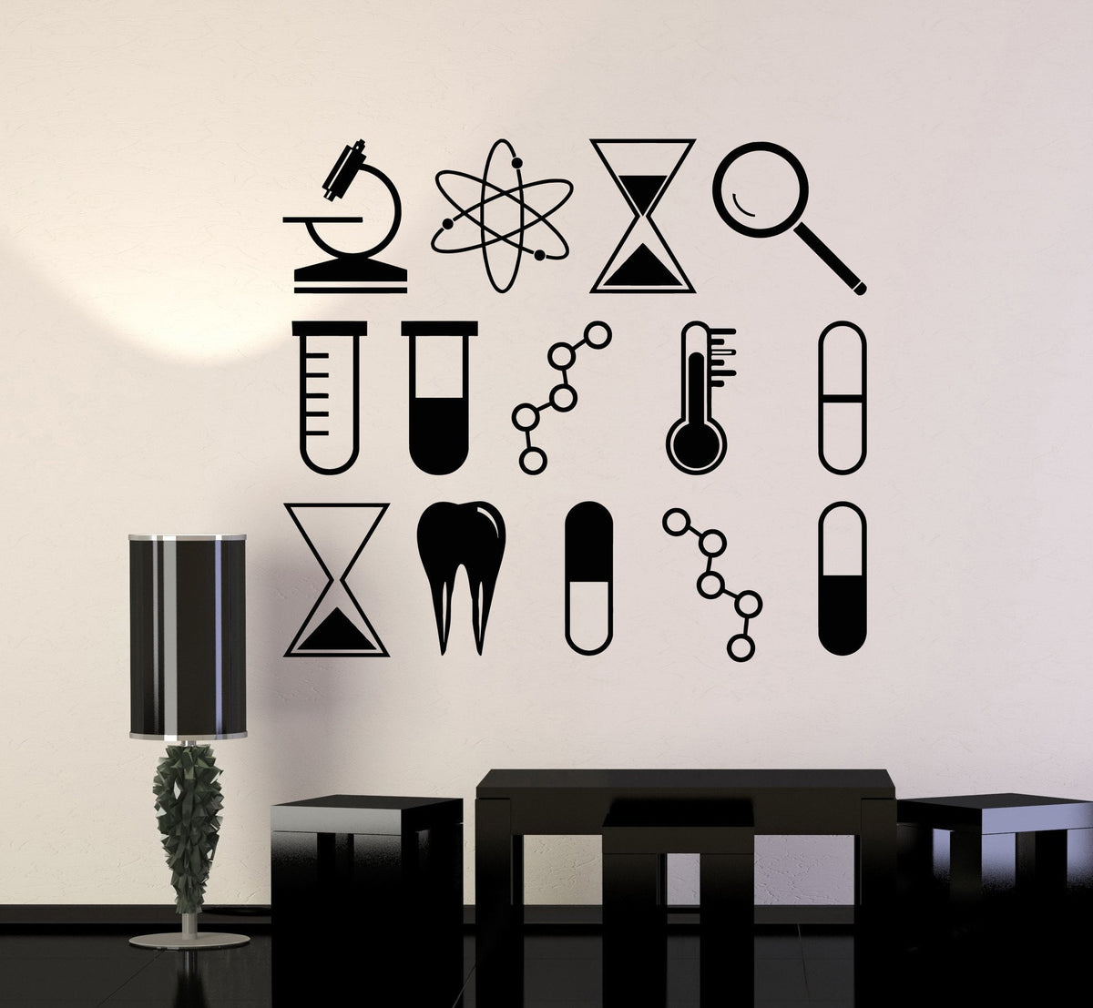 Vinyl Wall Decal Science University School Laboratory Chemistry Sticke ...