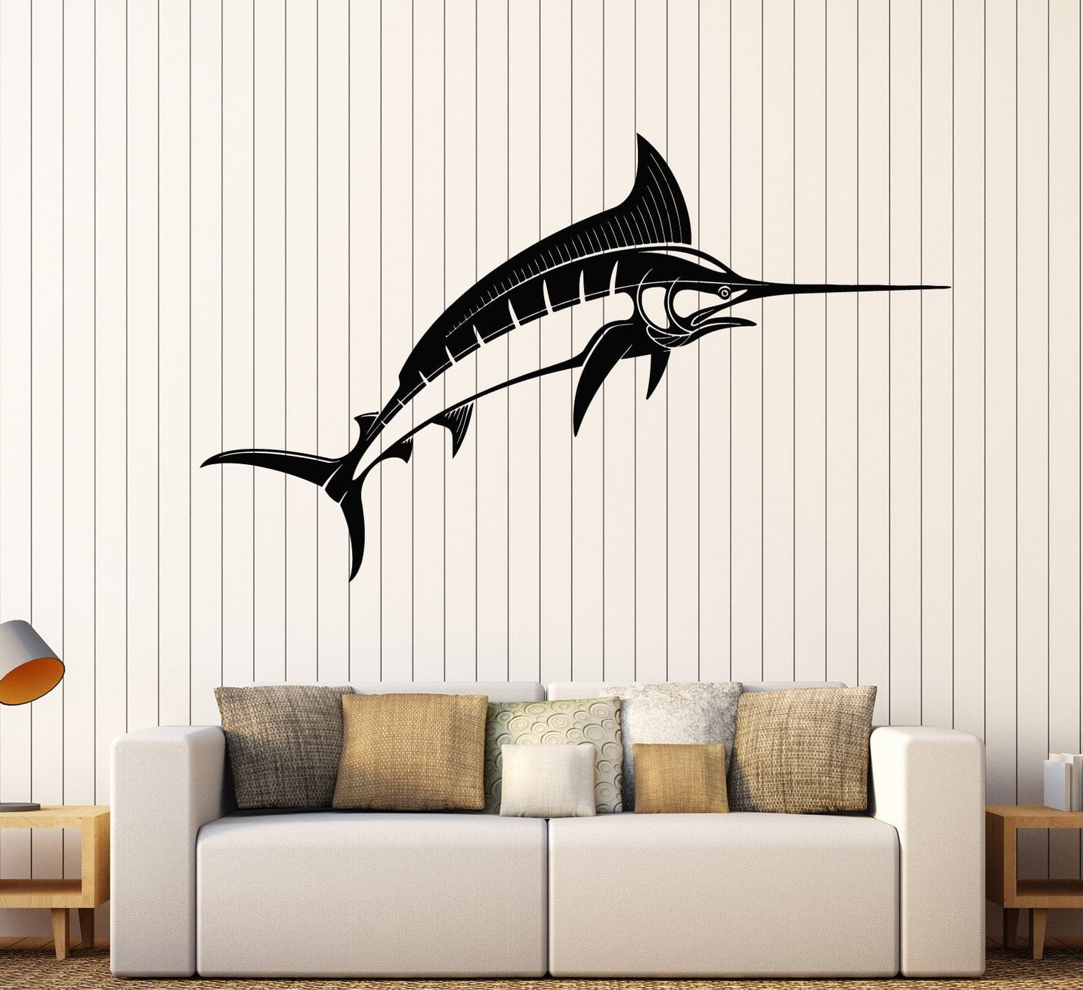 Vinyl Wall Decal Swordfish Sea Fish Fishing Store Stickers Unique Gift ...
