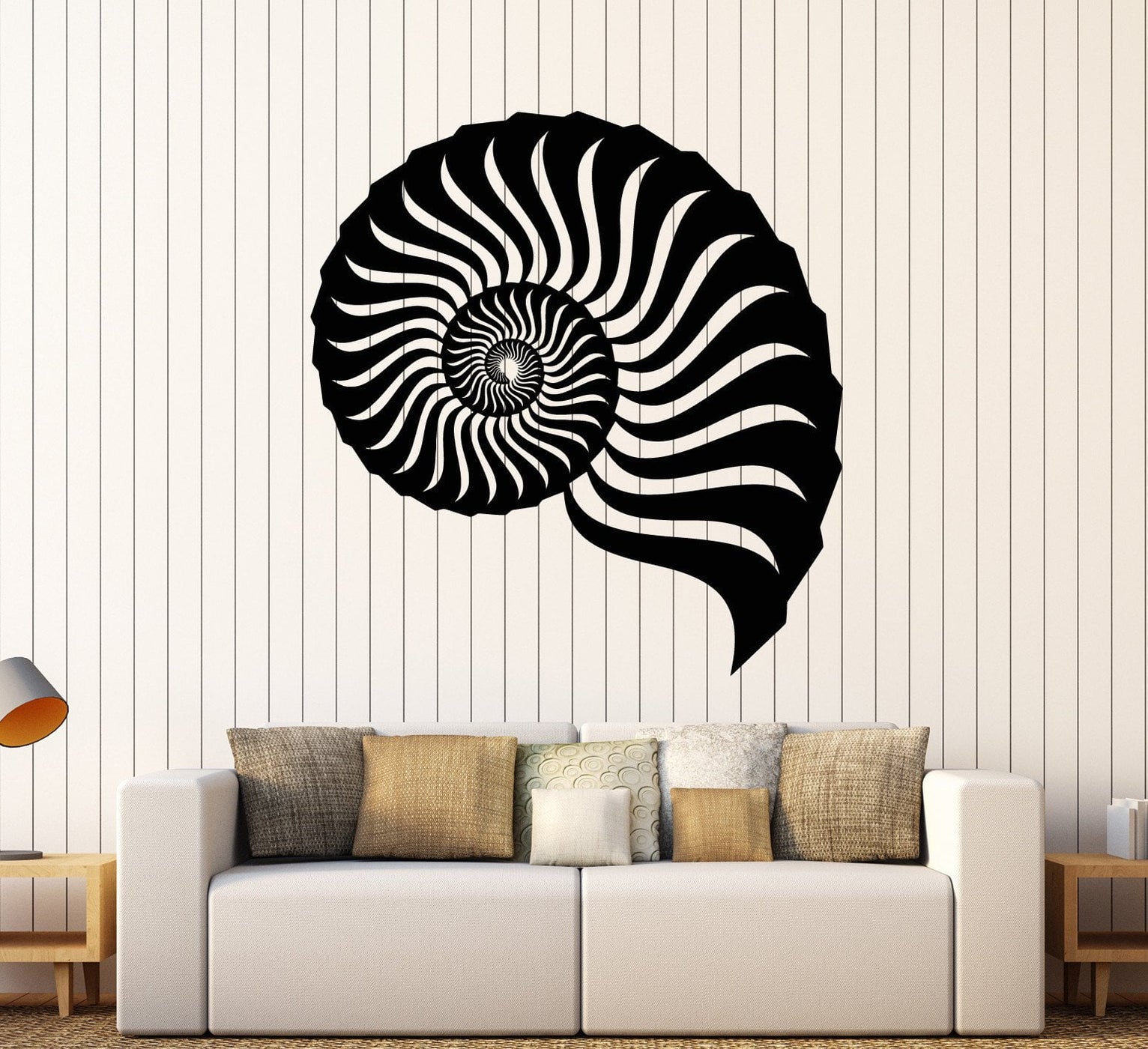 Vinyl Wall Decal Seashell Marine Sea Beach Style Room Stickers Unique ...