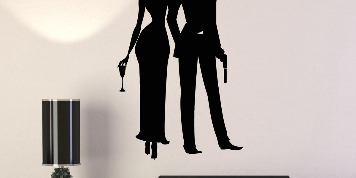 Vinyl Wall Decal Secret Agent Service James Bond Woman Stickers Unique ...