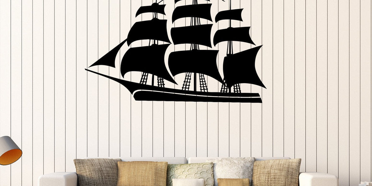 Vinyl Wall Decal Ship Yacht Nautical Marine Decor Kids Room Stickers U ...