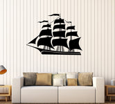 Vinyl Wall Decal Ship Yacht Nautical Marine Decor Kids Room Stickers U ...