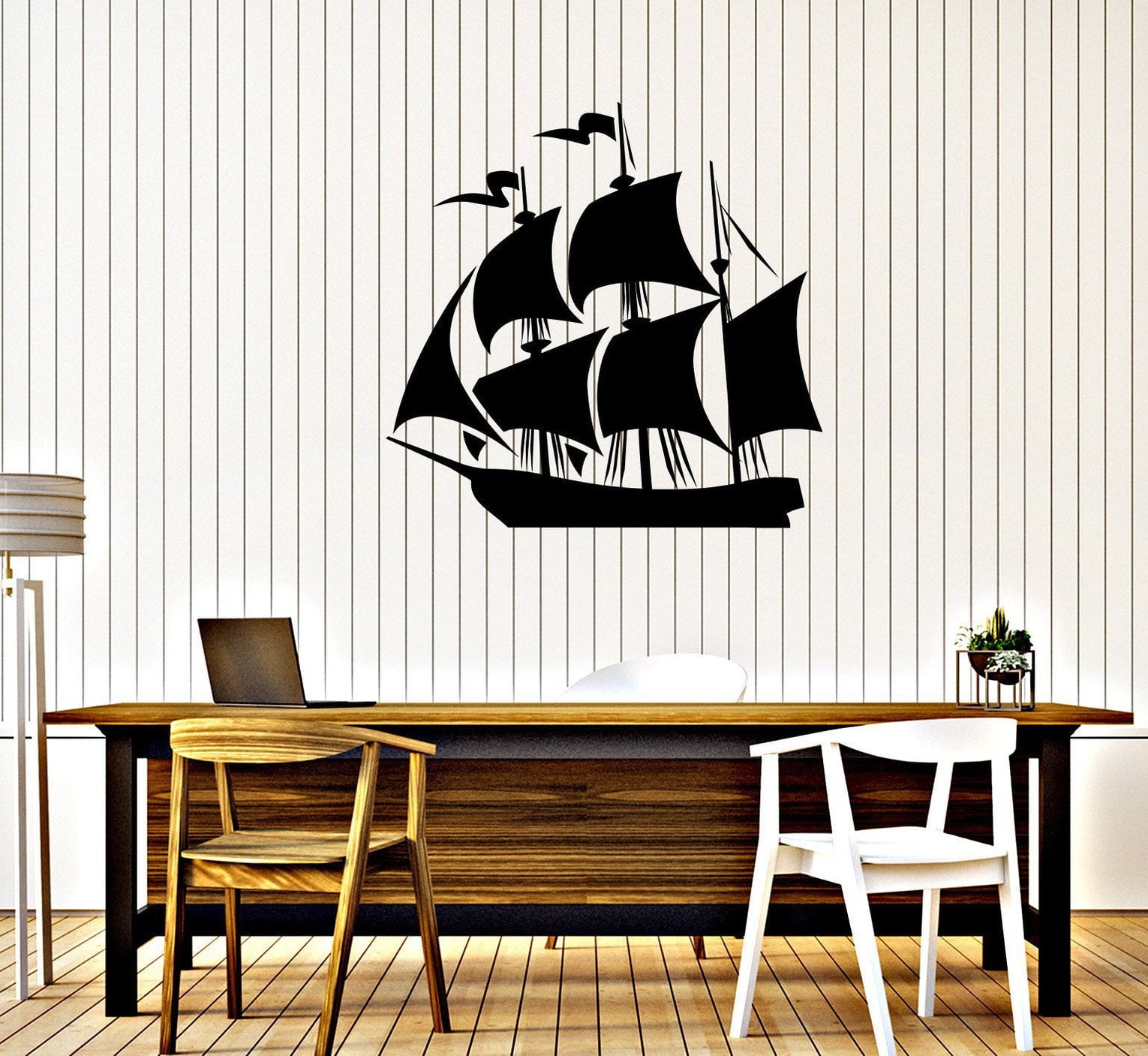 Vinyl Wall Decal Ship Kids Room Child Art Nautical Marine Stickers Uni ...