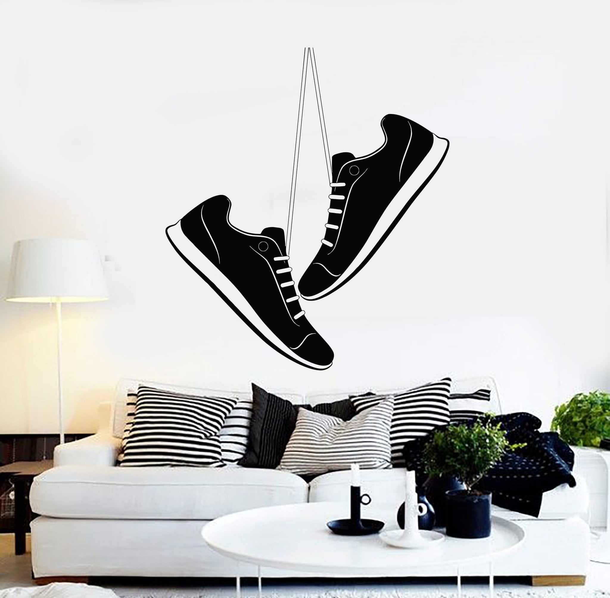 Vinyl Wall Decal Sports Shoes Teen Room Kids Stickers Mural Unique Gif ...