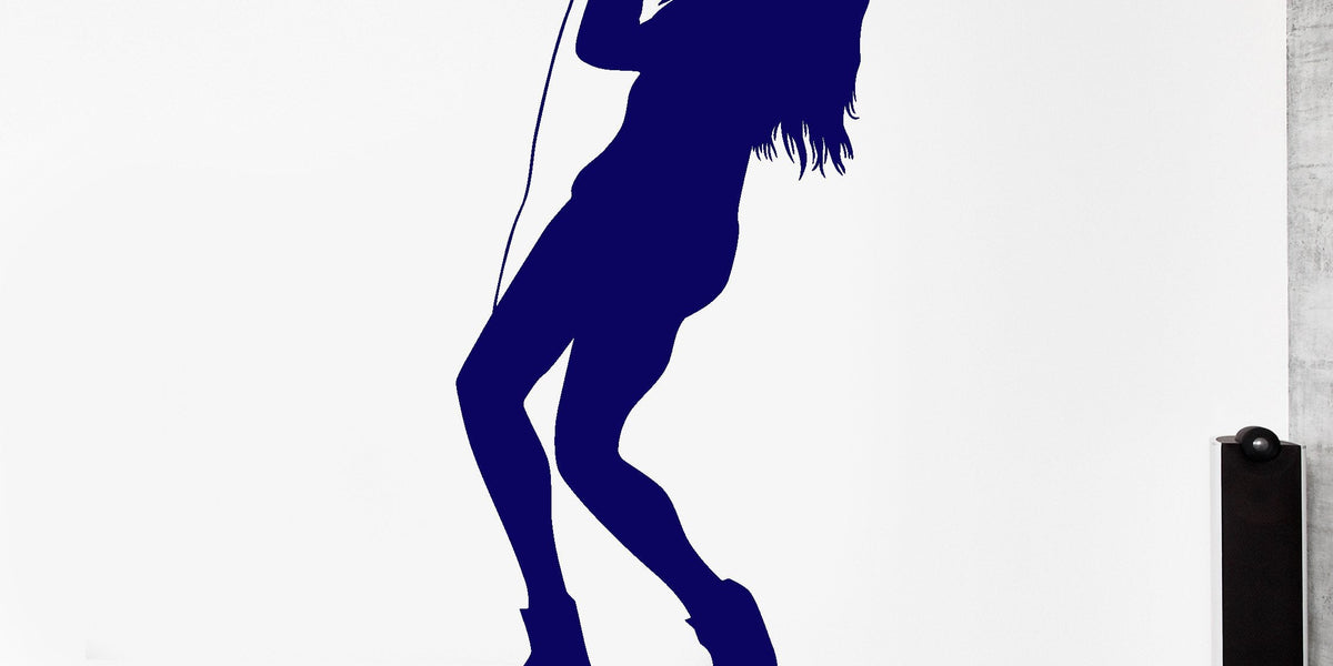 Vinyl Wall Decal Karaoke Club Singer Song Microphone Stickers Unique G ...