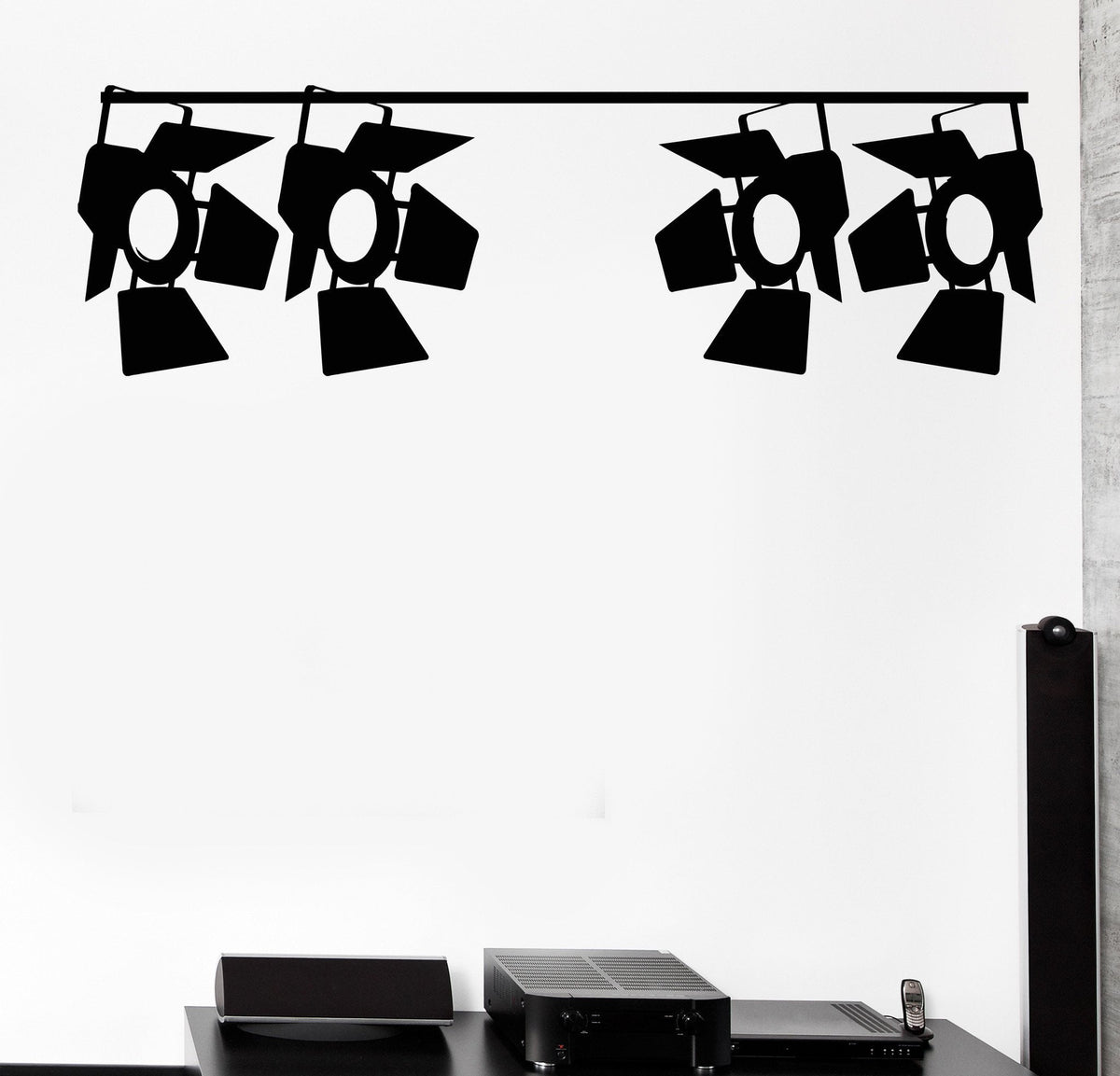Vinyl Wall Decal Soffits Stage Light Movie Illumination Stickers Uniqu ...