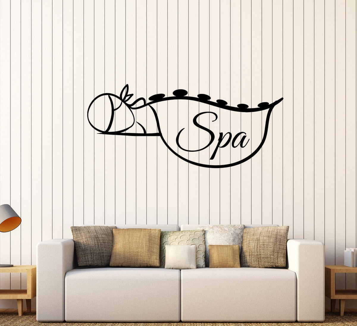 Vinyl Wall Decal Spa Massage Therapy Woman Beauty Salon Stickers Uniqu ...