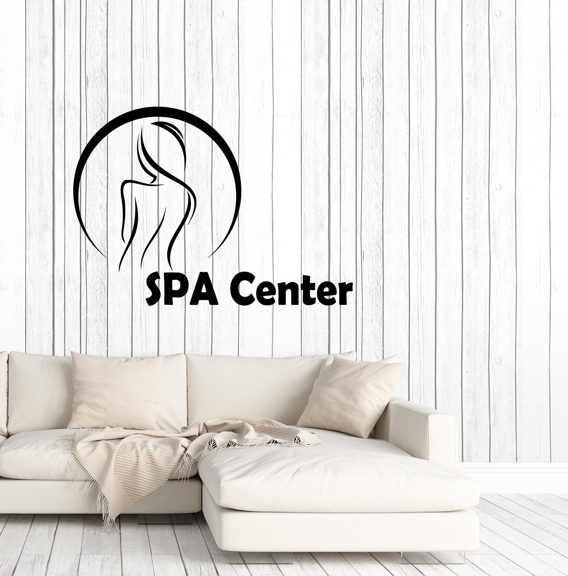 Vinyl Wall Decal SPA Massage Center Signboard Health And Beauty Sticke ...