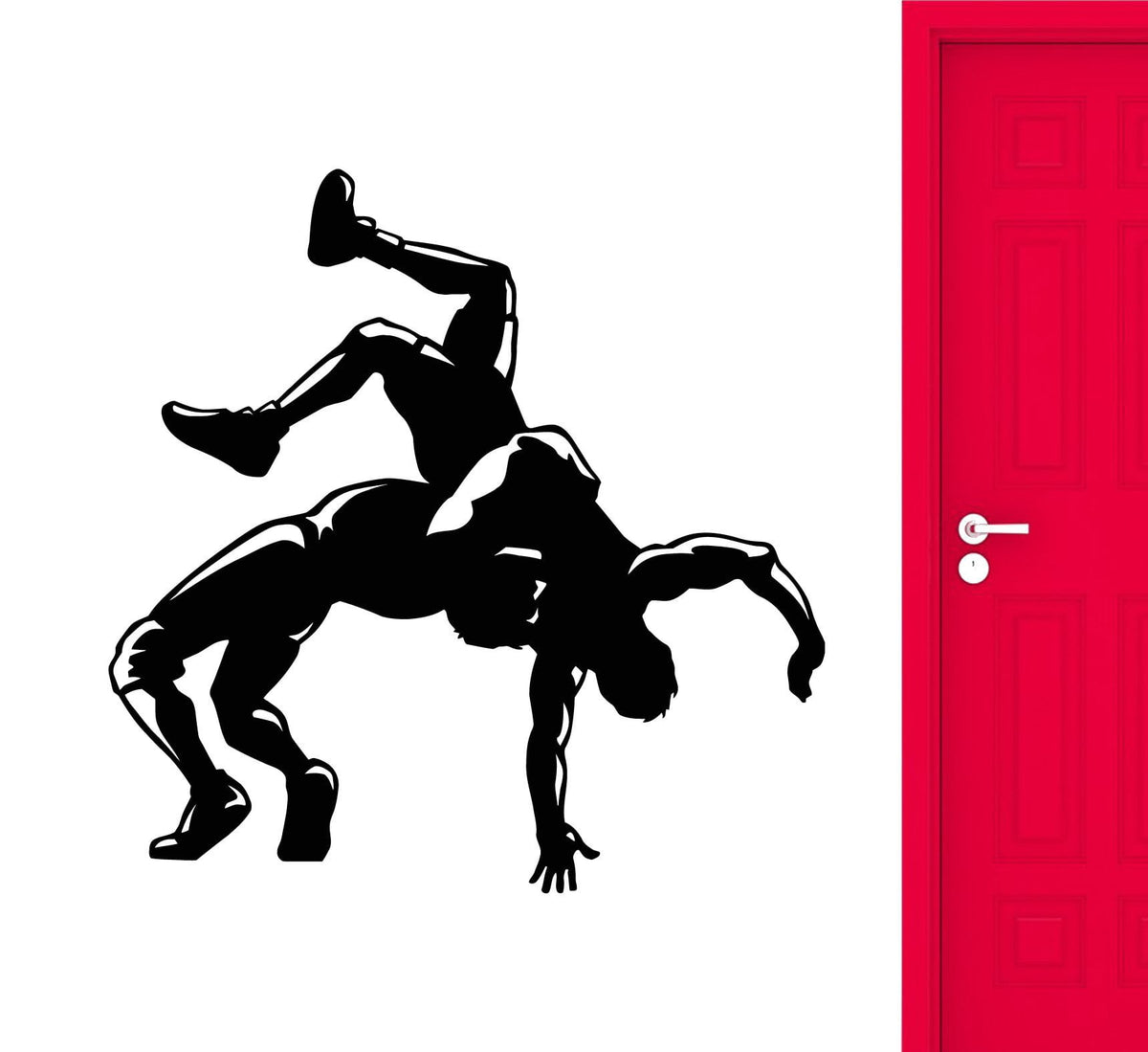 Vinyl Wall Decal Fighting Men's Sports Martial Arts Fighters Stickers ...