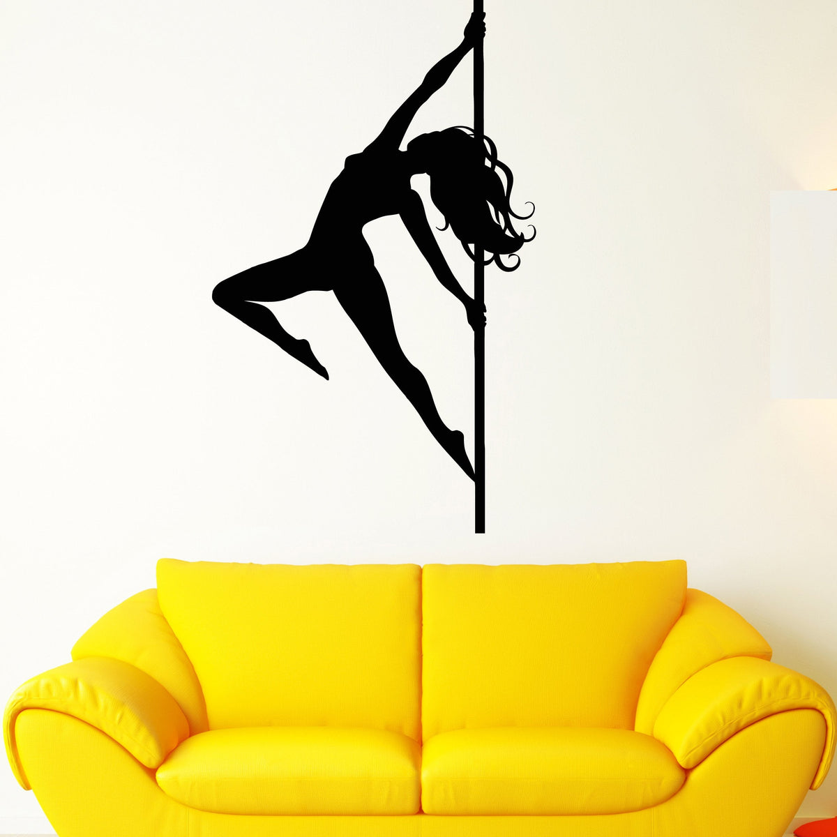 Vinyl Wall Decal Stripper Striptease Dancer Girl Pole Dance Stickers ...