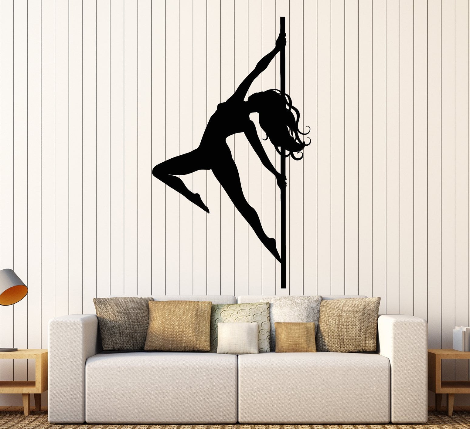 Vinyl Wall Decal Stripper Striptease Dancer Girl Pole Dance Stickers ...