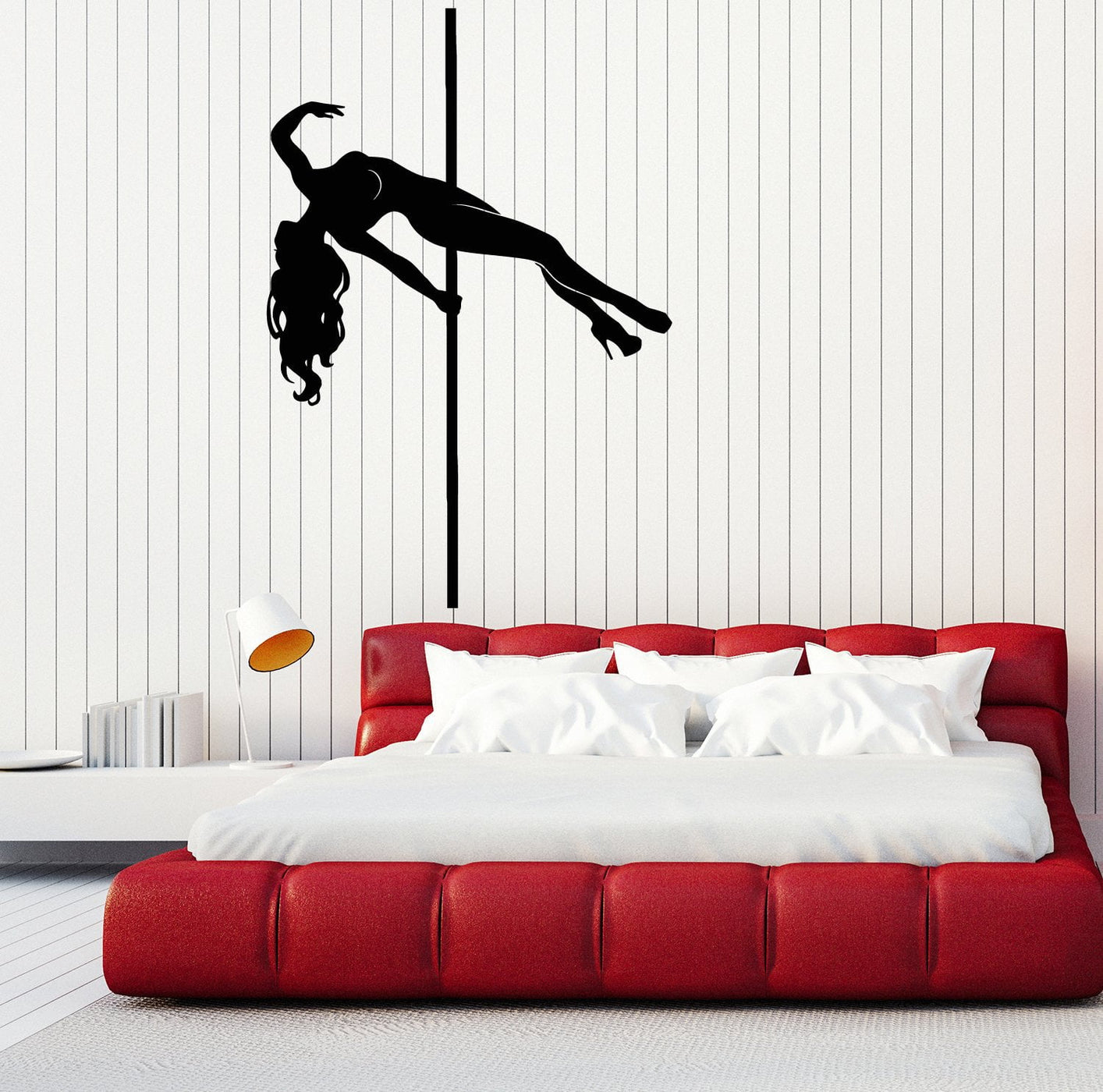 Window Vinyl Wall Decal Striptease Club Stripper Naked Girl Strip Danc ...