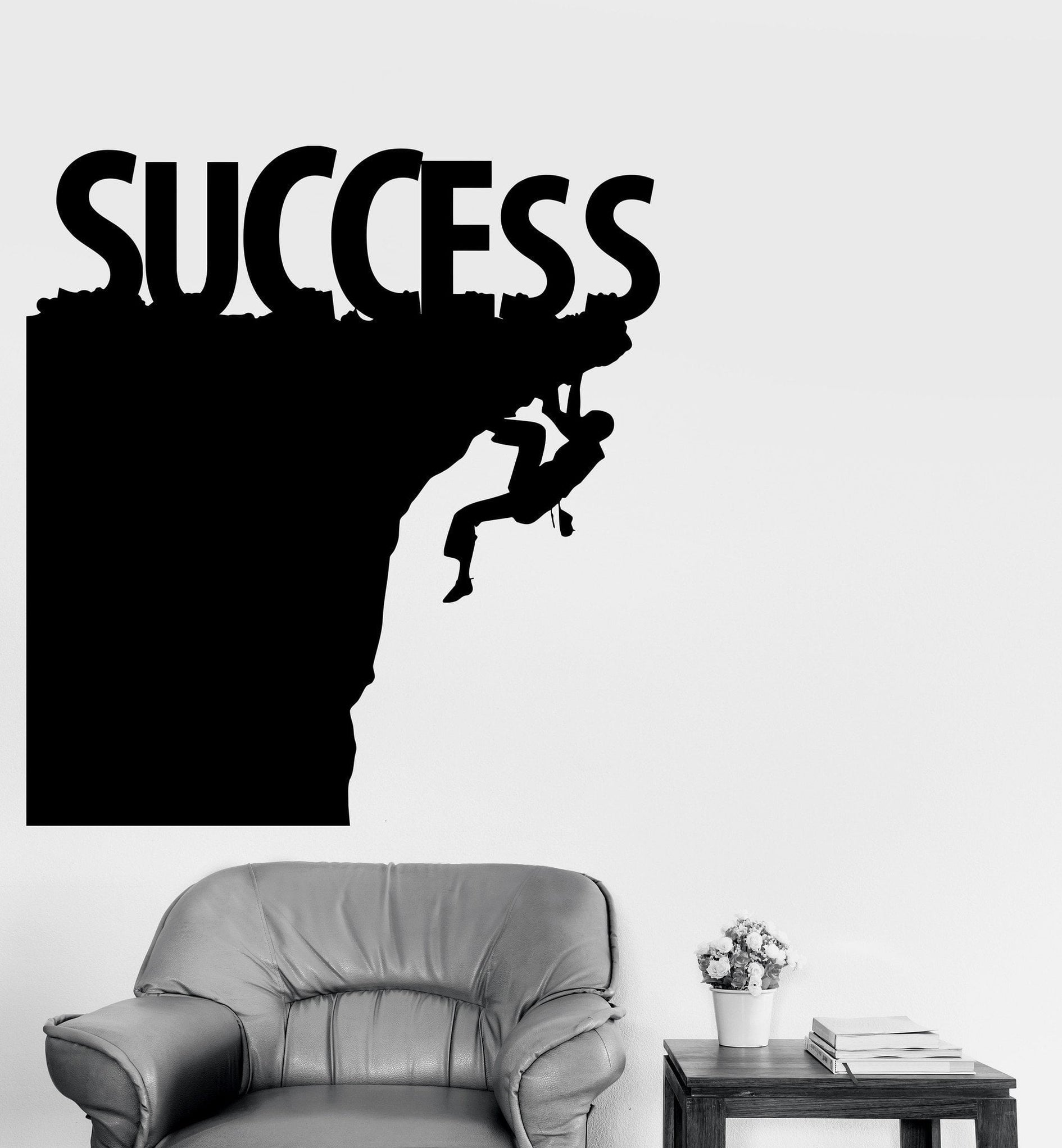 Vinyl Wall Decal Success Motivation Office Decor Stickers Mural Unique ...