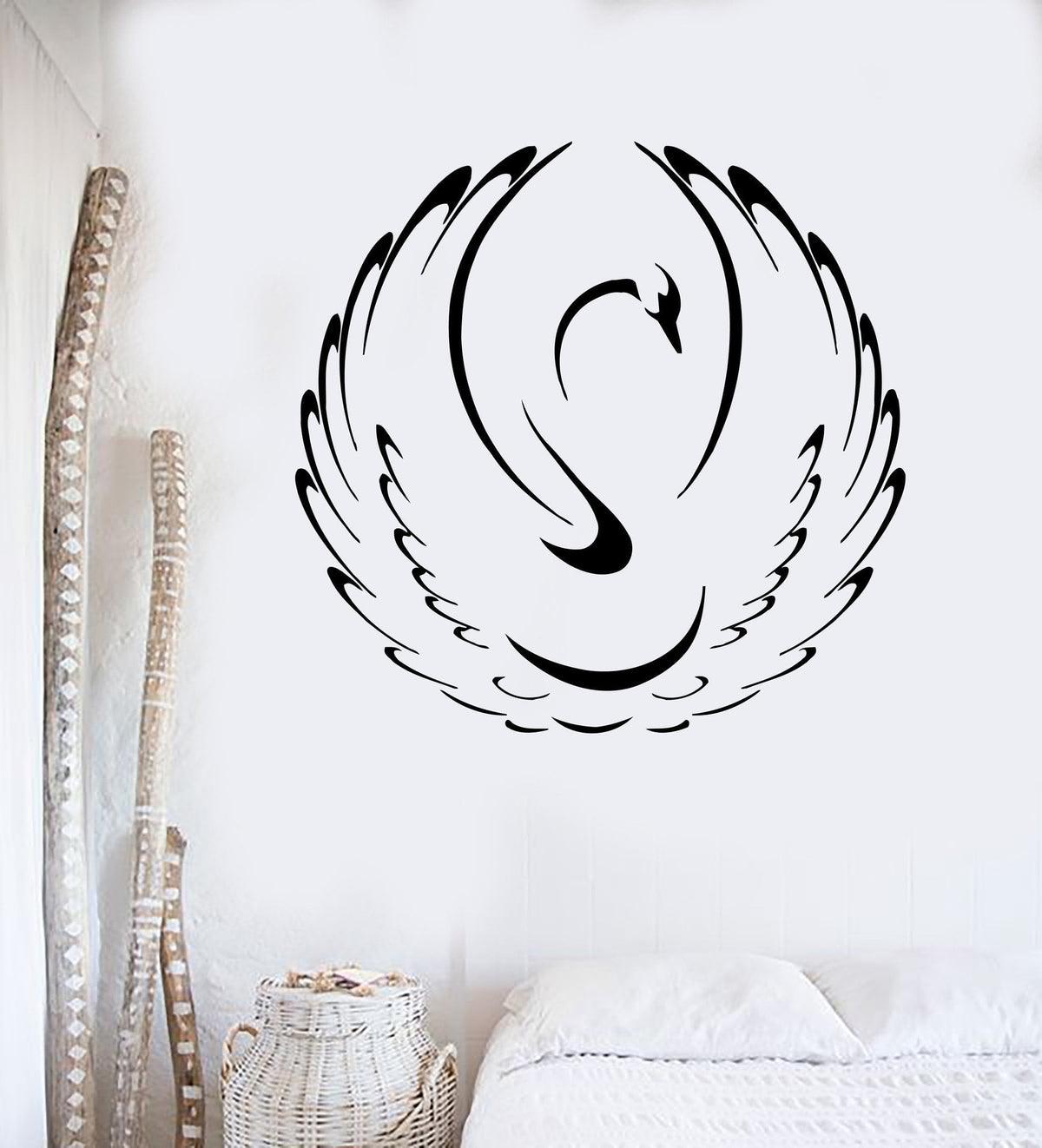 Vinyl Wall Decal Swan Bird Animal Home Art Decor Mural Stickers Unique ...
