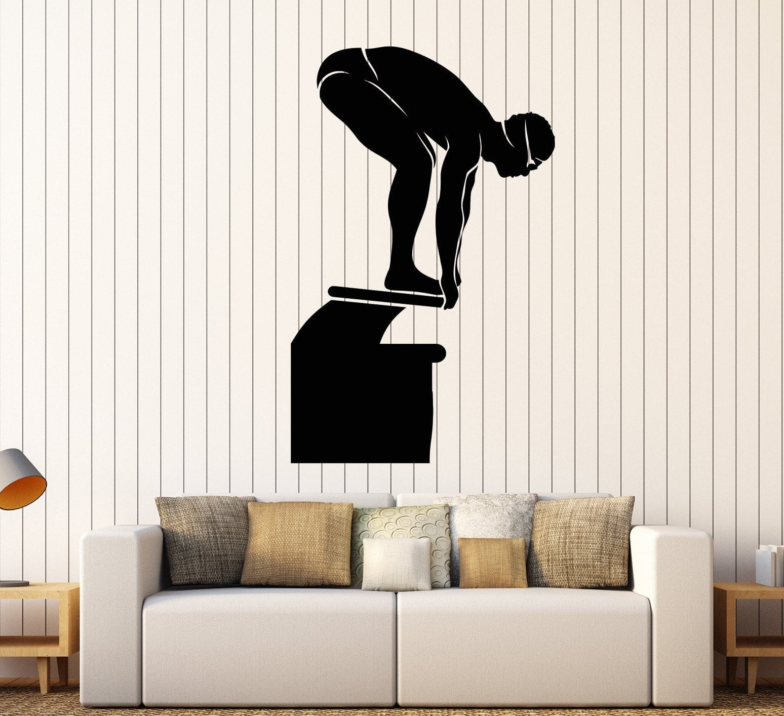 Vinyl Wall Decal Swimmer Water Sport Swimming Pool Stickers Unique Gif ...