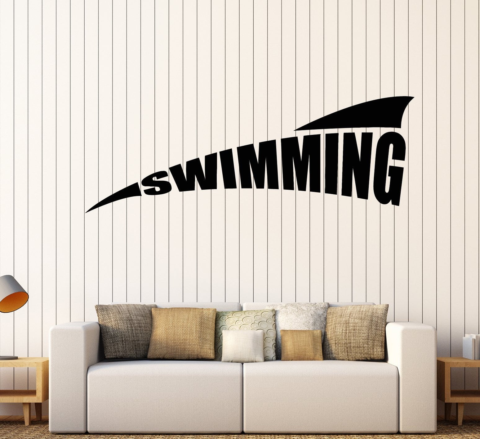 Vinyl Wall Decal Swimming Pool Logo Water Sports Stickers Unique Gift ...