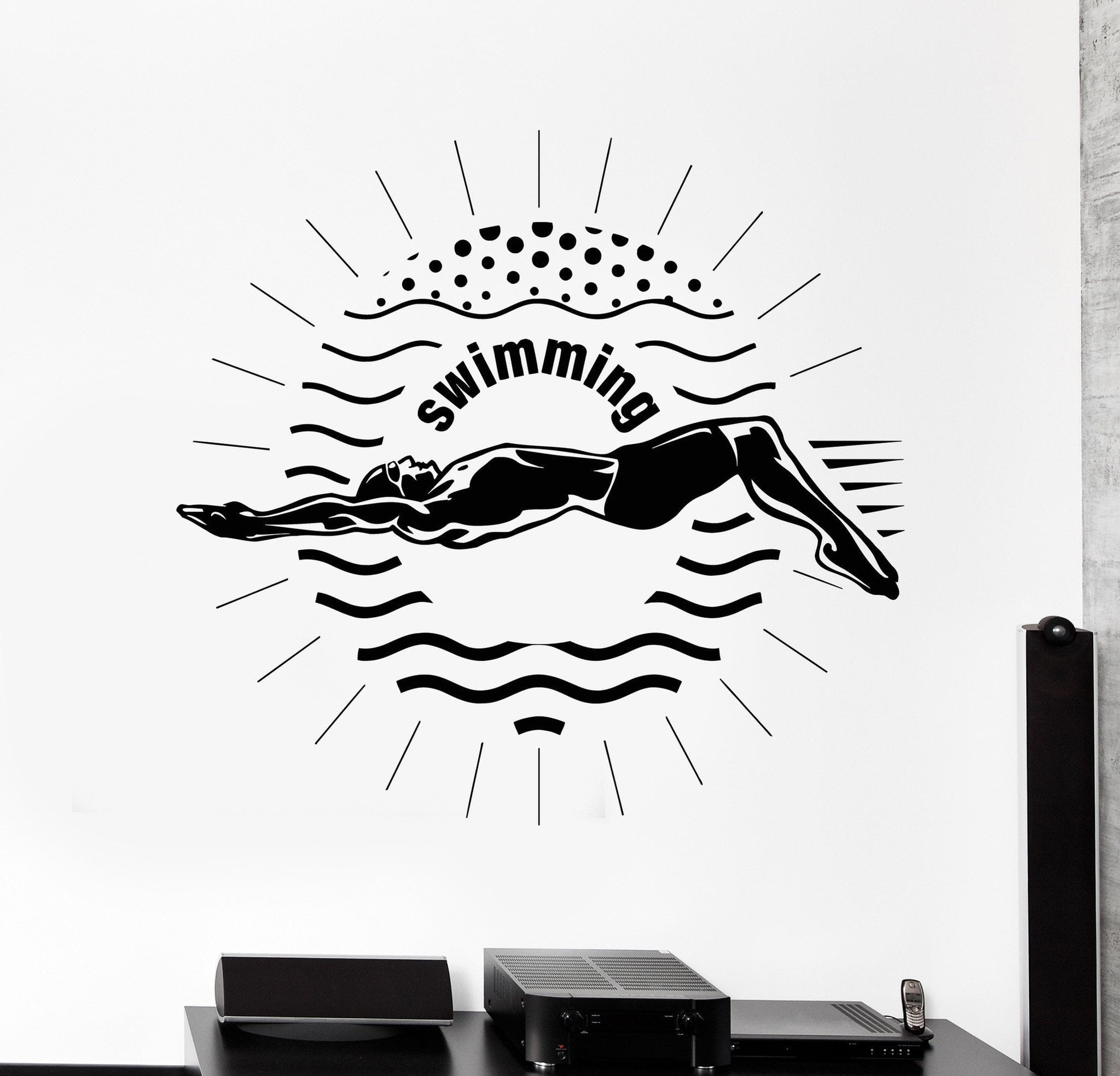 Vinyl Wall Decal Swimming Swimmer Sport Stickers Mural Unique Gift (ig ...