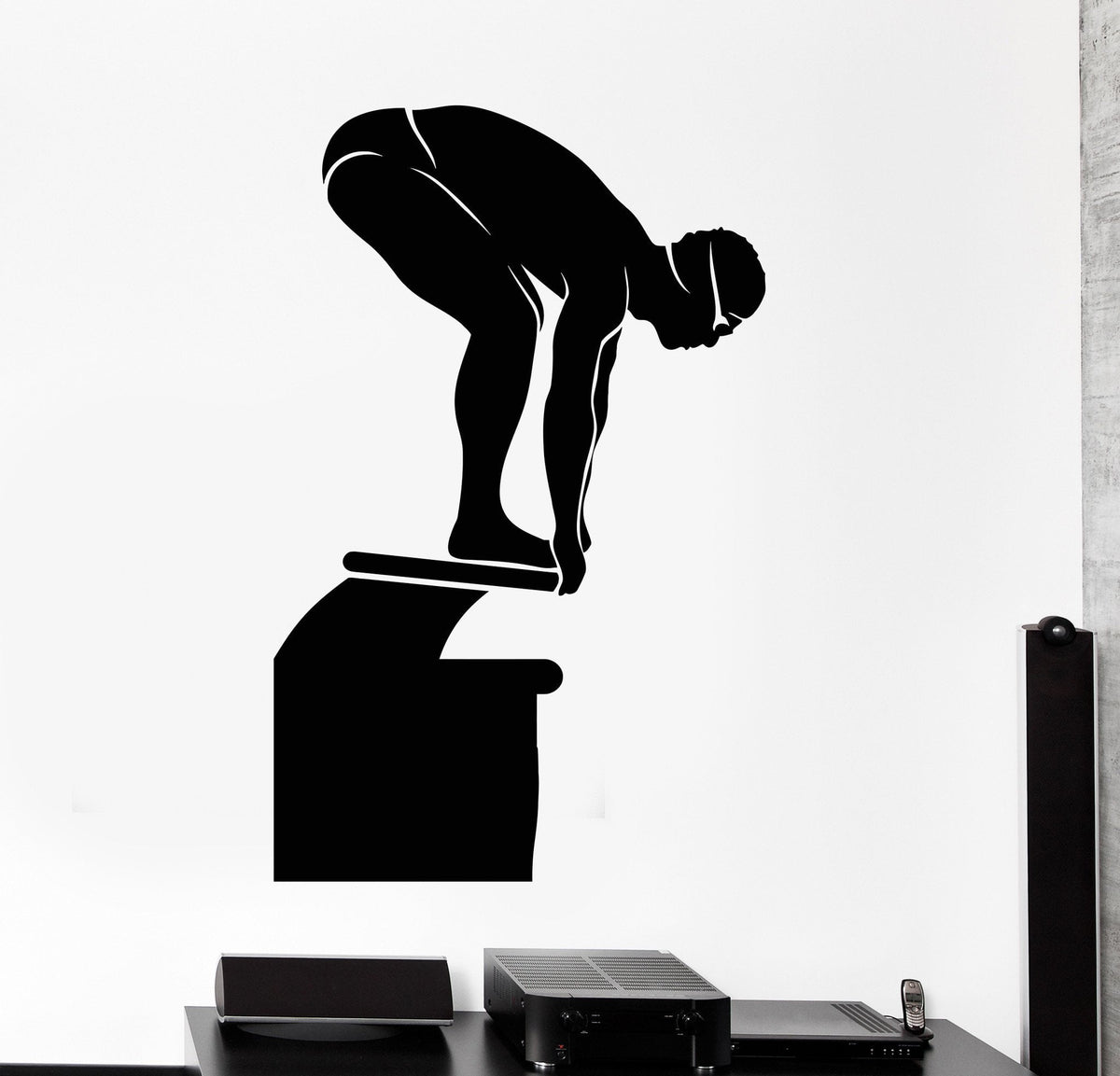 Vinyl Wall Decal Swimmer Water Sport Swimming Pool Stickers Unique Gif ...