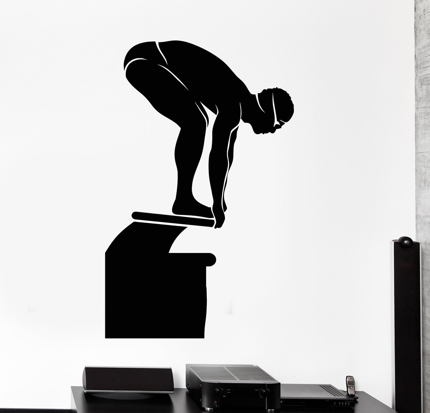 Vinyl Wall Decal Swimmer Water Sport Swimming Pool Stickers Unique Gif ...