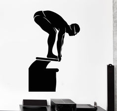 Vinyl Wall Decal Swimmer Water Sport Swimming Pool Stickers Unique Gif ...