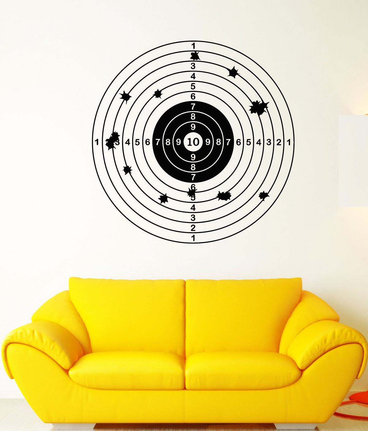 Vinyl Wall Decal Target For Shooting Gallery Shooter Darts Game Sticke ...