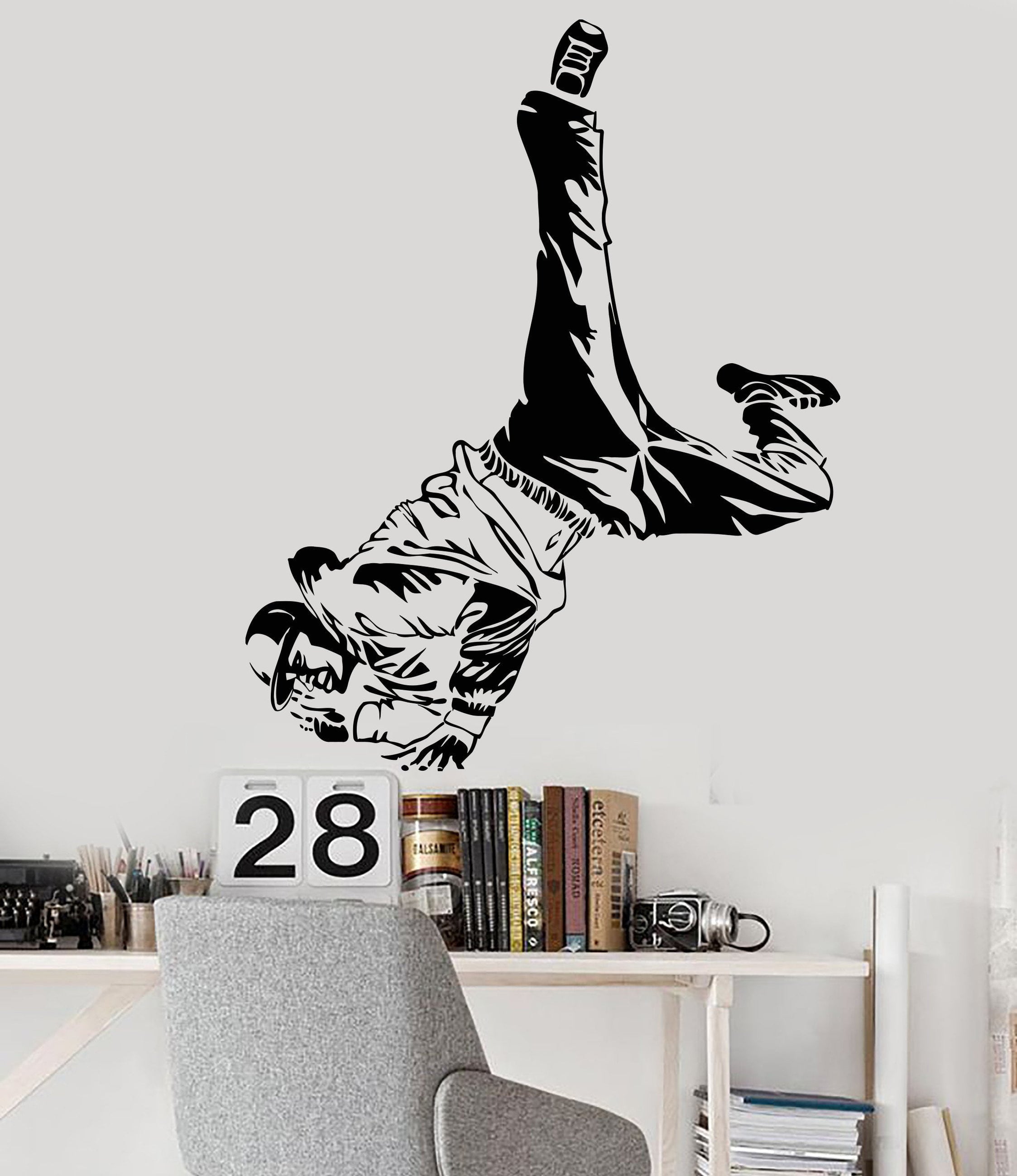 Vinyl Wall Decal Break Dance Dancer Teen Room Decor Stickers Unique Gi ...
