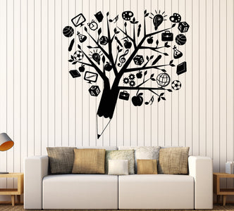 Vinyl Wall Decal Pencil Study School Pupil Student Education Stickers ...