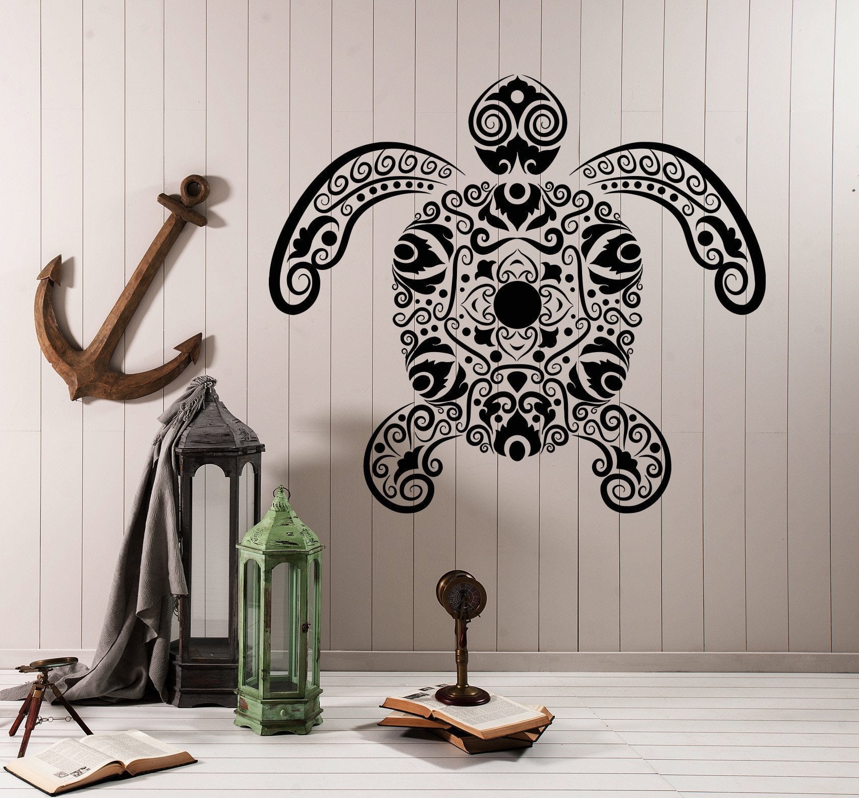 Vinyl Wall Decal Sea Turtle Animals Marine Style Stickers Unique Gift ...