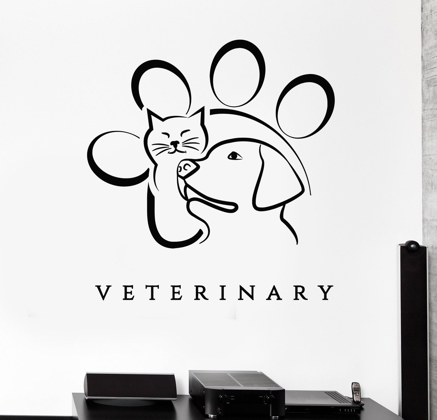 Vinyl Wall Decal Veterinary Medicine Animal Pet Stickers Mural Unique ...