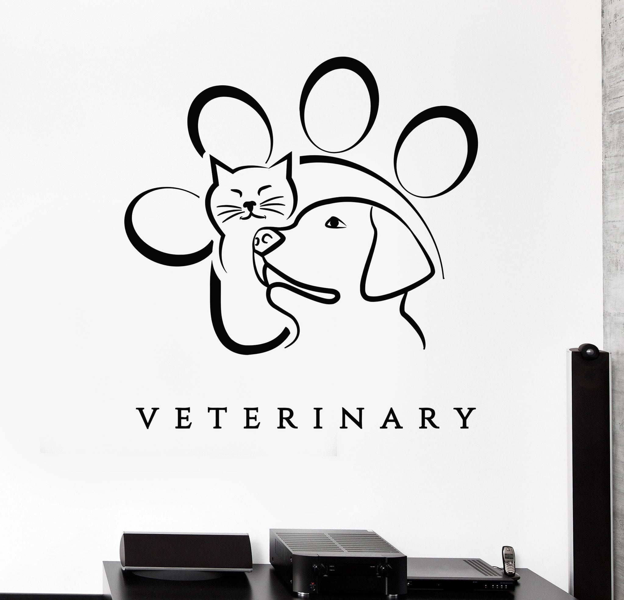 Vinyl Wall Decal Veterinary Medicine Animal Pet Stickers Mural Unique ...