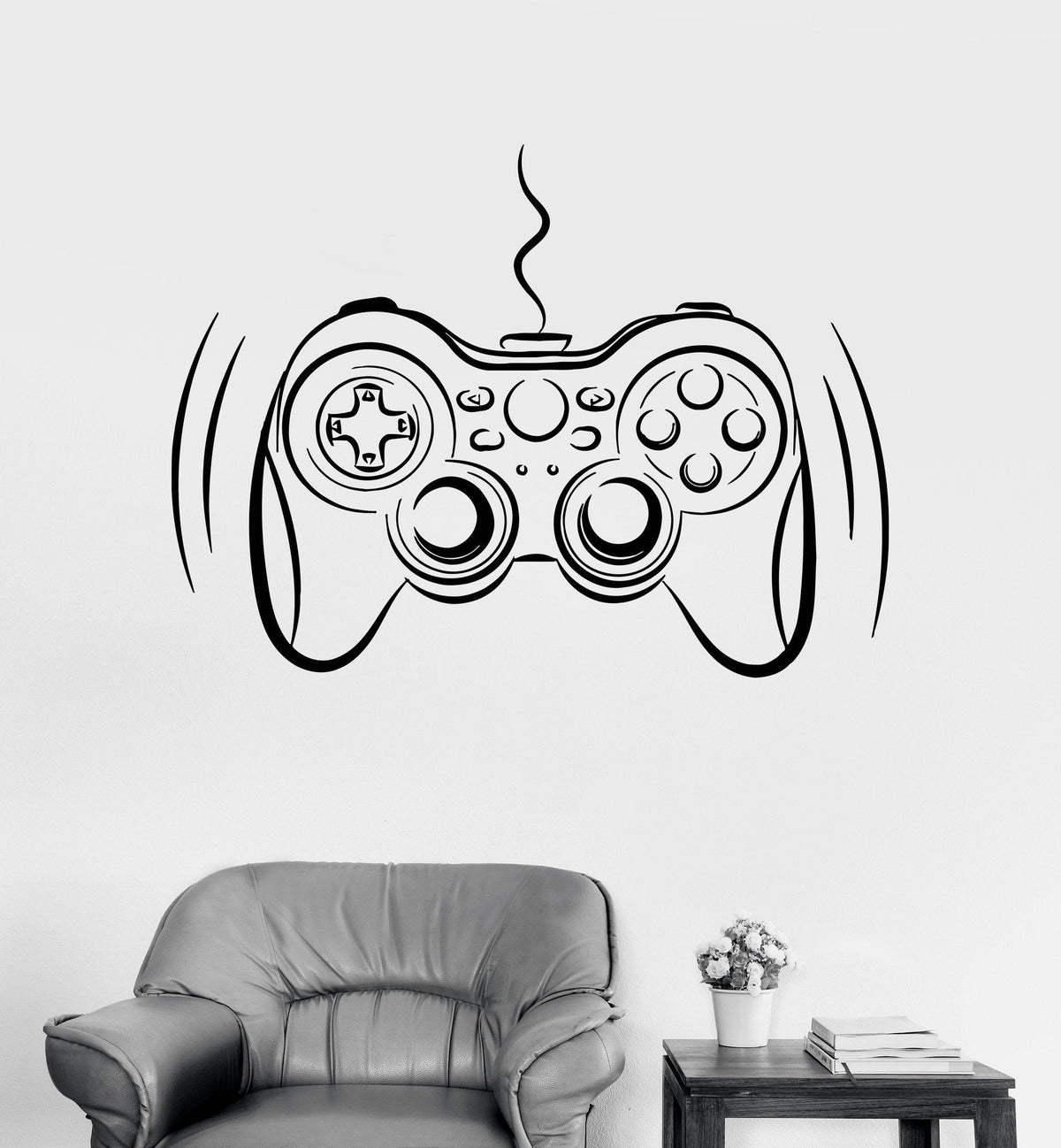Vinyl Wall Decal Video Game Gamer Joystick Player Teen Room Stickers U ...