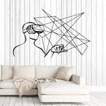 Vinyl Wall Decal Helmet Virtual Reality Points VR Headset Stickers Uni ...