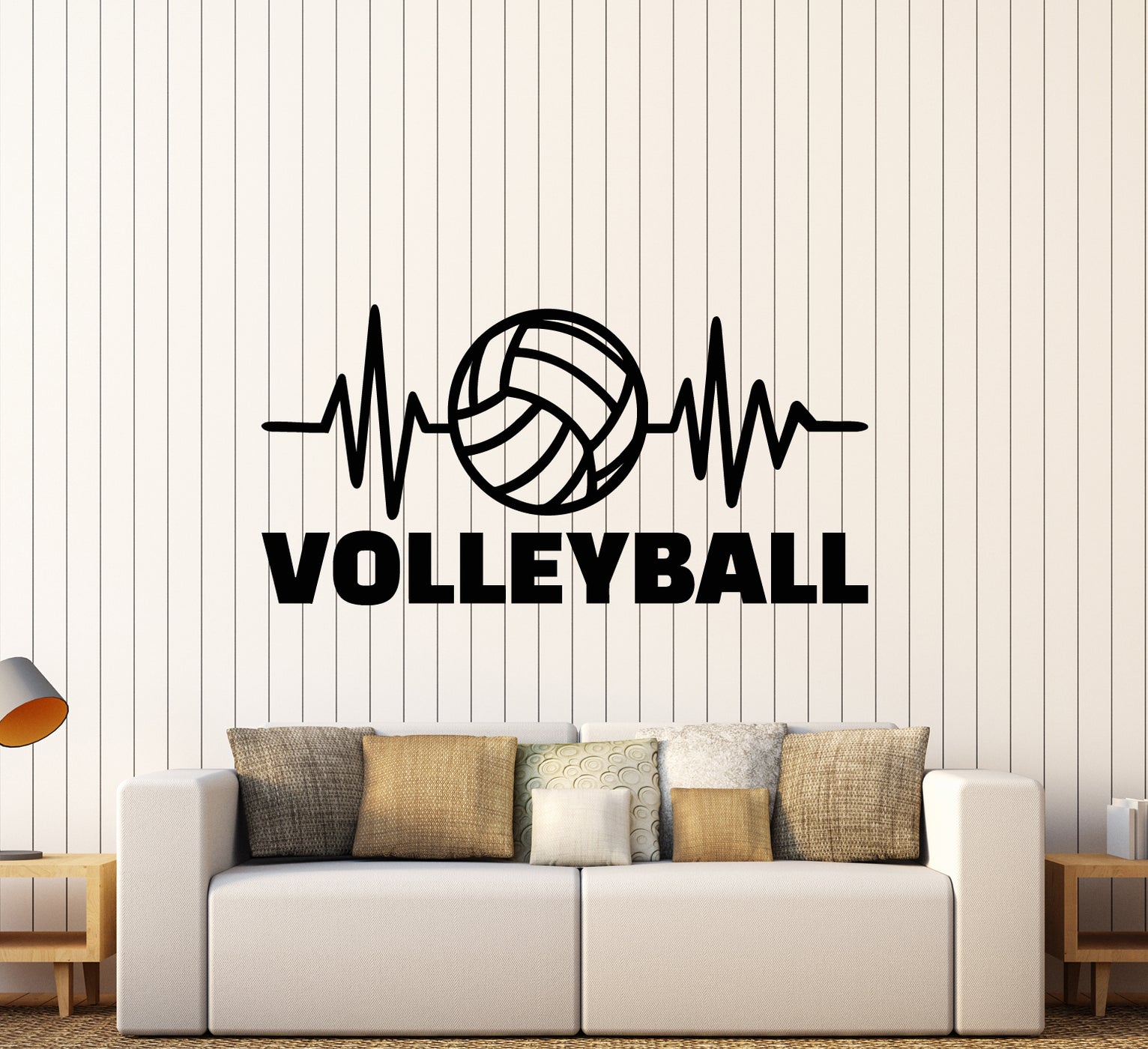 Vinyl Wall Decal Volleyball Game Sport Ball Logo Signboard Stickers (3 ...