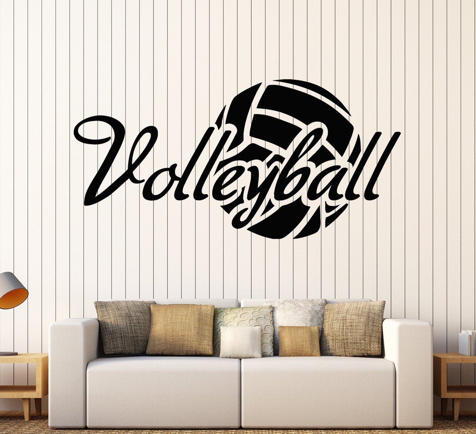 Vinyl Wall Decal Volleyball Ball Sport Stickers Mural Unique Gift (ig3 ...