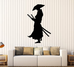 Vinyl Wall Decal Japanese Warrior Samurai Katana Swords Stickers Uniqu ...