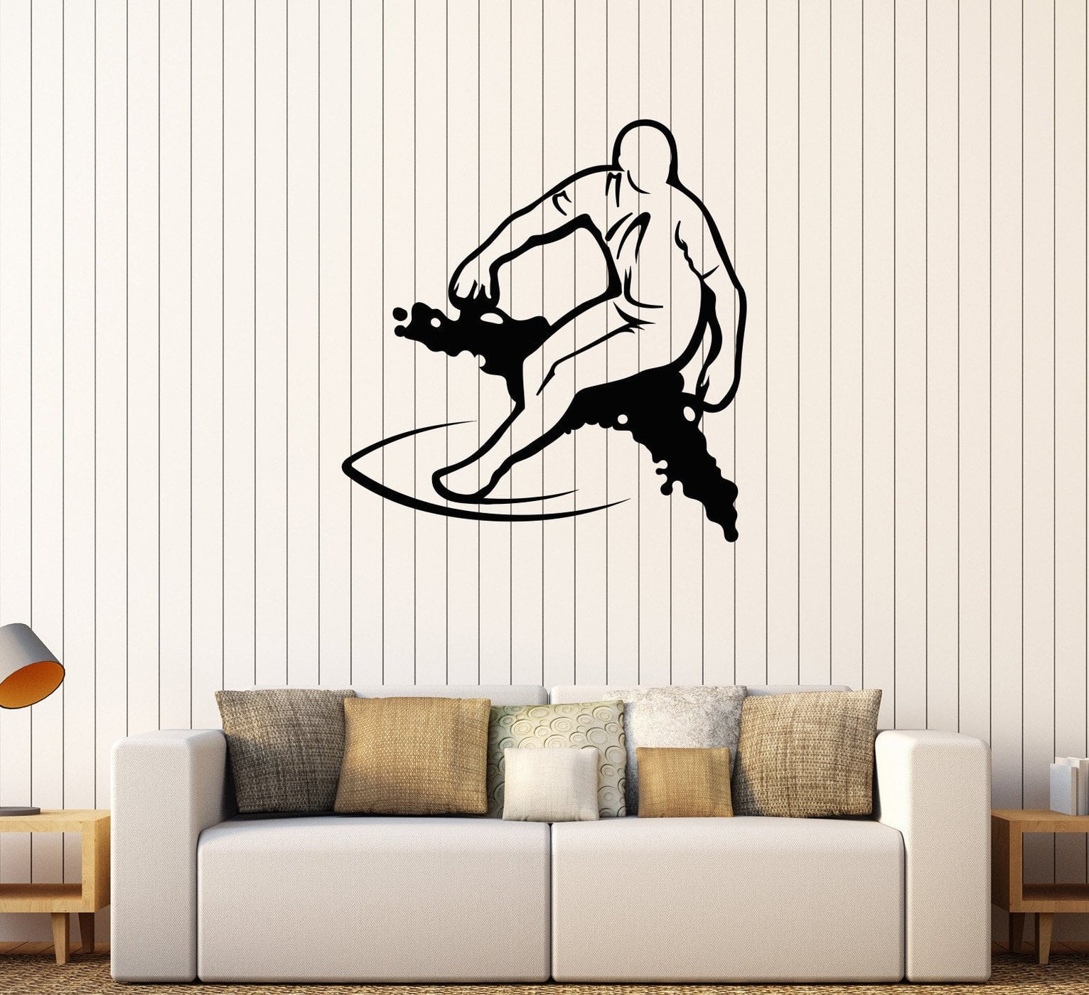 Vinyl Wall Decal Surfing Surfer Extreme Sports Stickers Unique Gift (6 ...