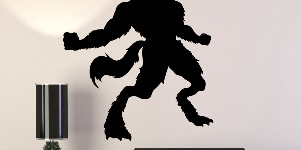 Vinyl Wall Decal Werewolf Silhouette Fantasy Kids Room Stickers Mural ...
