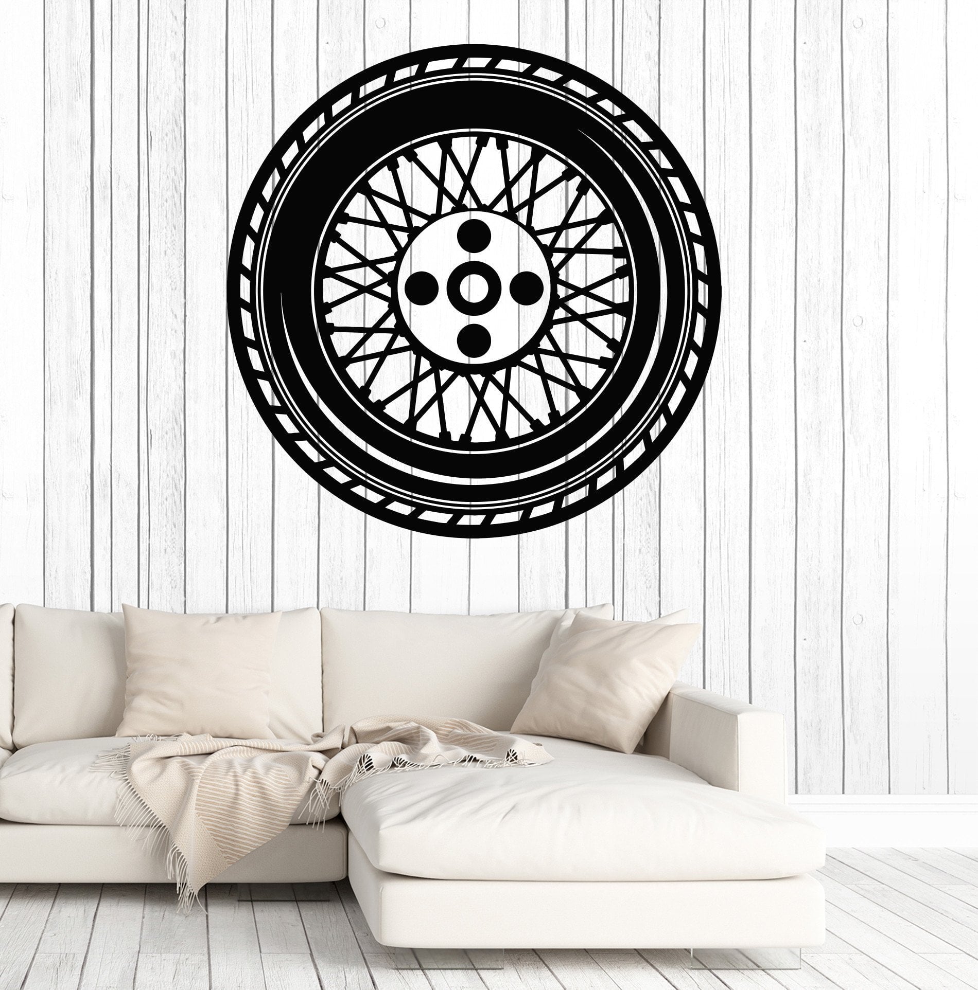 Vinyl Wall Decal Motorcycle Wheel Bike Speed Adrenaline Stickers Uniqu ...