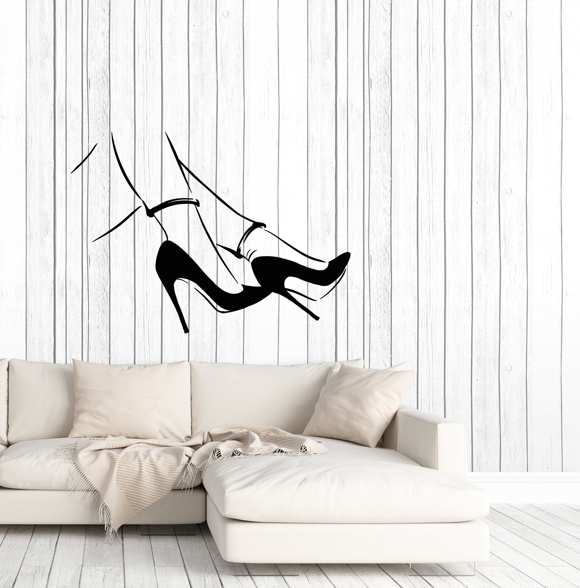 Vinyl Wall Decal Sexy Girl Legs Stiletto Heels Shoestore Stickers (390 ...