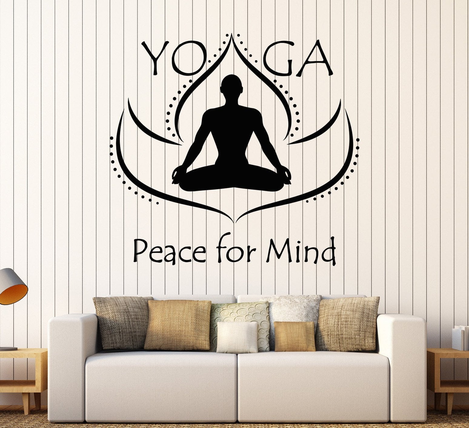 Vinyl Wall Decal Yoga Studio Meditation Relax Pose Woman Girl Stickers ...