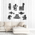 Vinyl Wall Decal Ancient Mayan Symbols Aztecs Stickers Murals Unique G ...