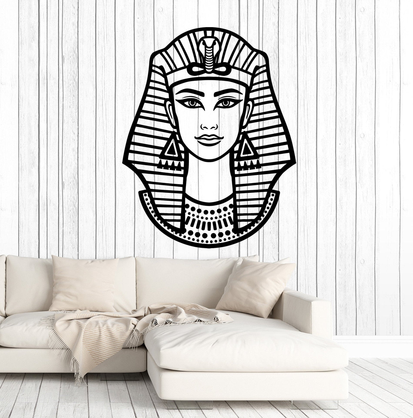 Vinyl Wall Decal Egyptian Woman Pharaoh Nefertiti Egypt Stickers Mural ...